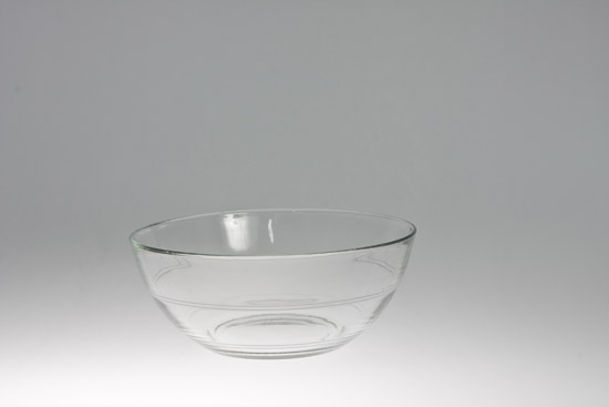 Glass Salad Bowl 25cm (10") - Bentley Brown