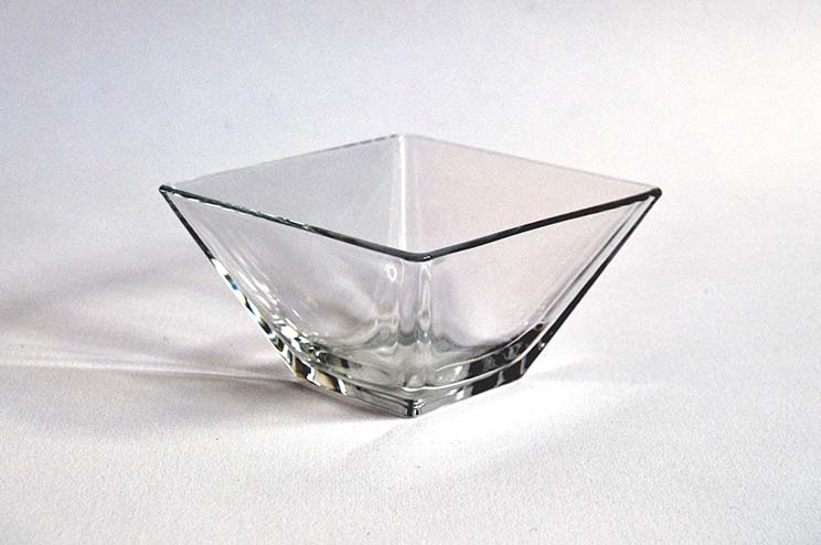 Square Glass Mondi Bowl 10.5x5.8 cm h/270ml (4.25x2.25''/9.5oz ...